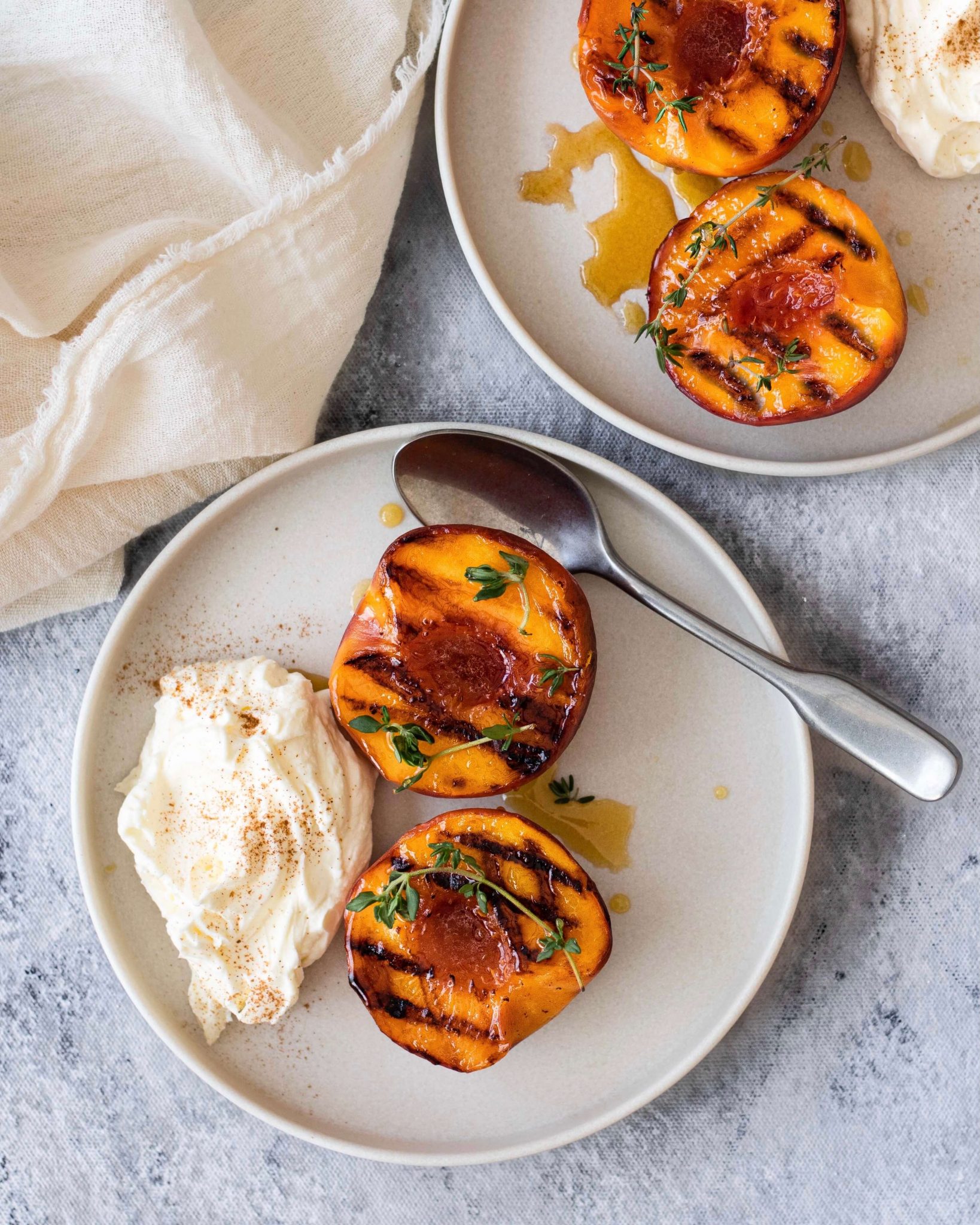 Duraznos Grillados con Queso Mascarpone – Elina Saiach