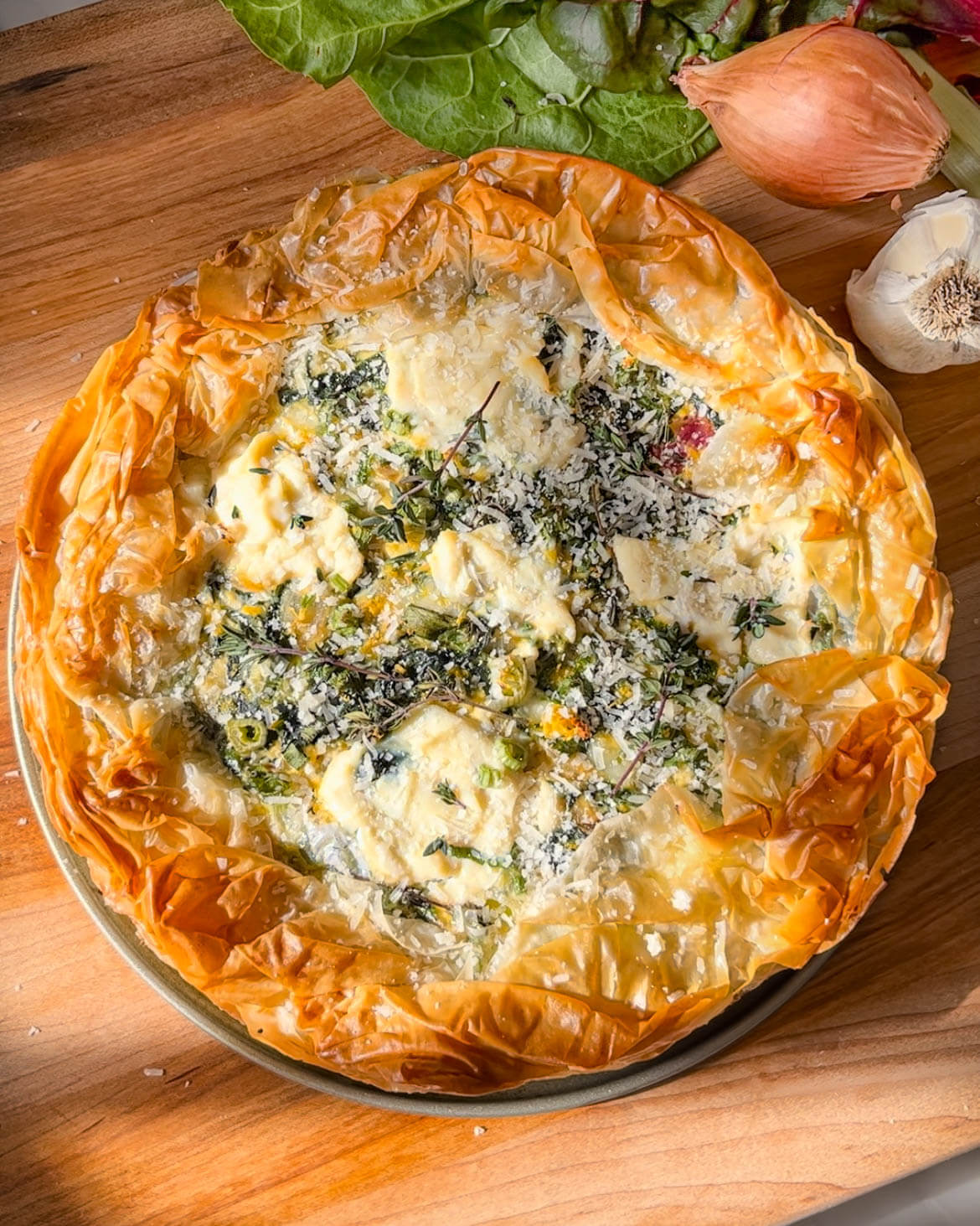 Swiss chard and Ricotta Pie in a Phyllo Crust – Elina Saiach