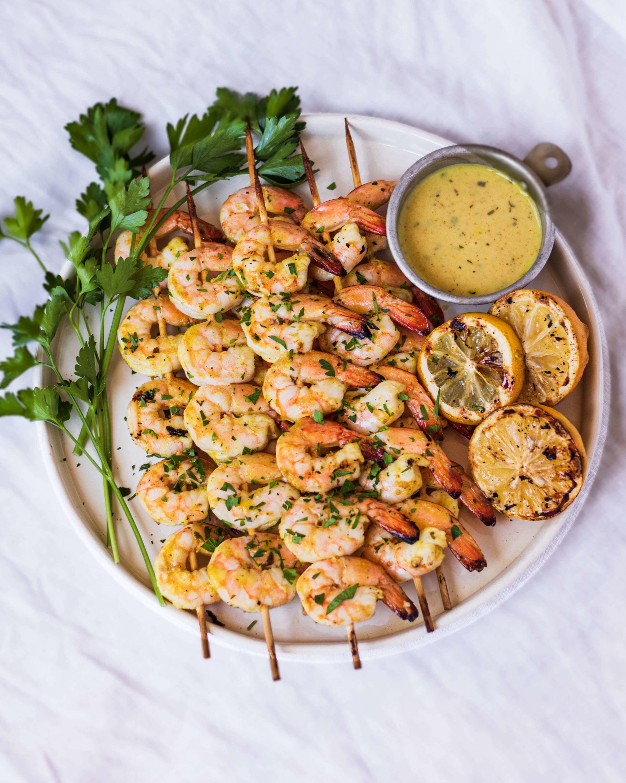 Camarones Grillados de Verano – Elina Saiach